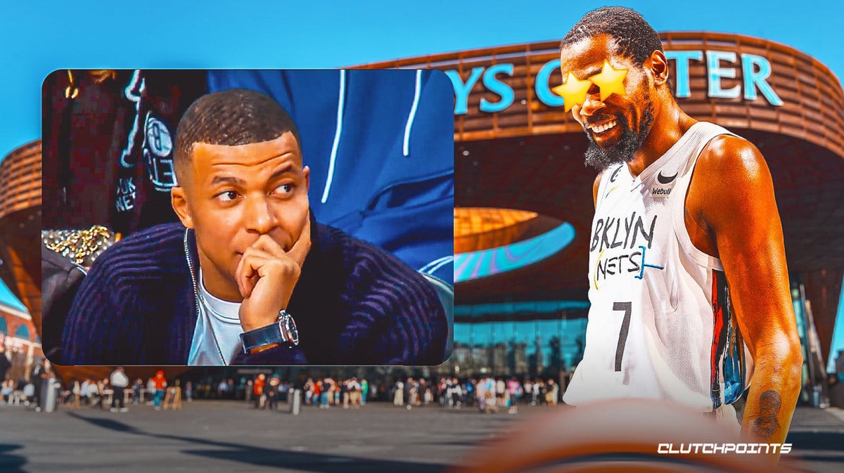 Kevin Durant, Nets get special visit from Kylian Mbappe vs. Spurs