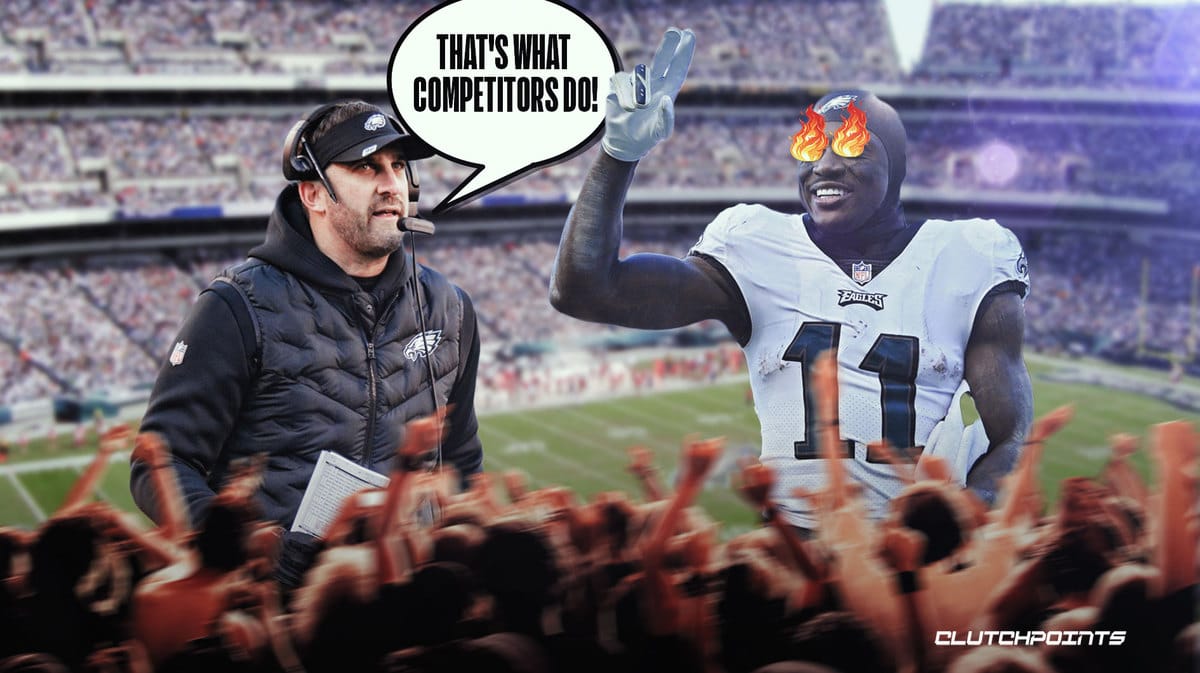 Nick Sirianni explains heated AJ Brown moment, provides injury update