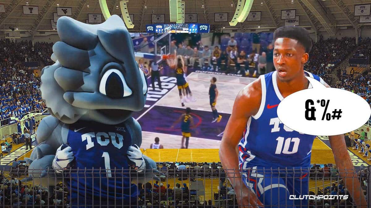 TCU's Damion Baugh has NSFW reaction to Xavier Cork's jam vs West Virginia