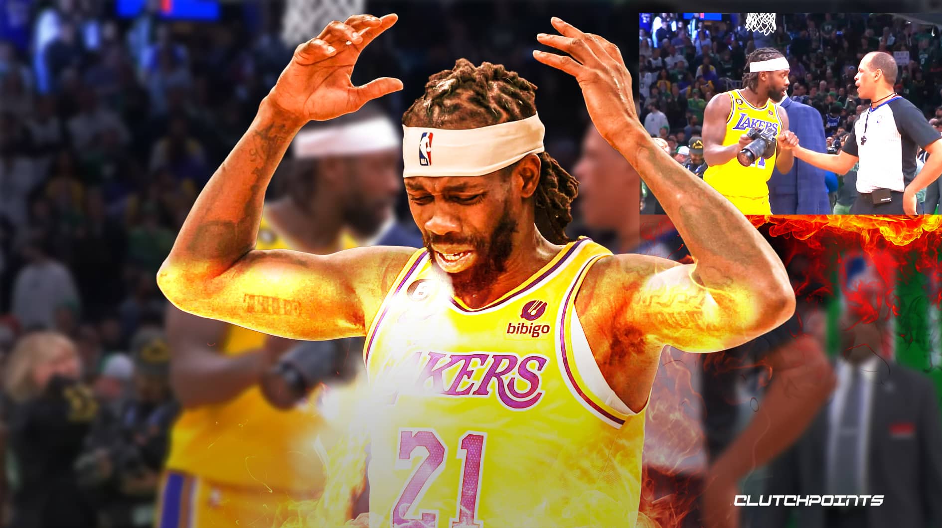 Patrick Beverley's NSFW rant on camera technical in Lakers-Celtics