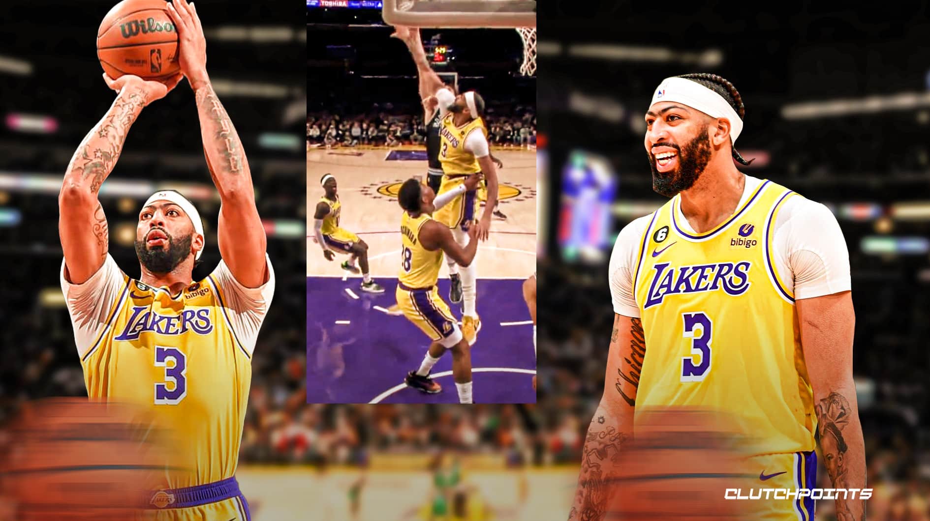 Anthony Davis reacts to return from injury in Lakers' win vs. Spurs