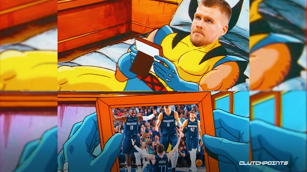 Wizards' Kristaps Porzingis reacts to Kyrie Irving trade to Mavs