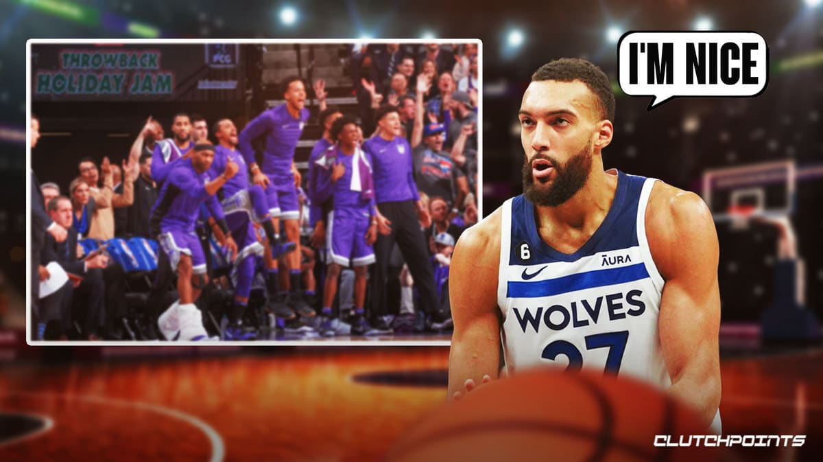 Timberwolves: Rudy Gobert's fadeaway, Kings' bench reaction goes viral