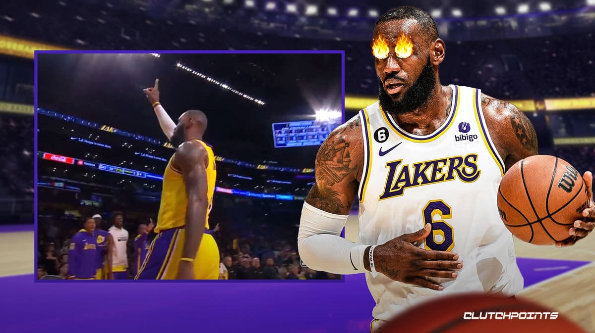 Lakers: LeBron James goes full Dikembe Mutombo after blocking Desmond ...