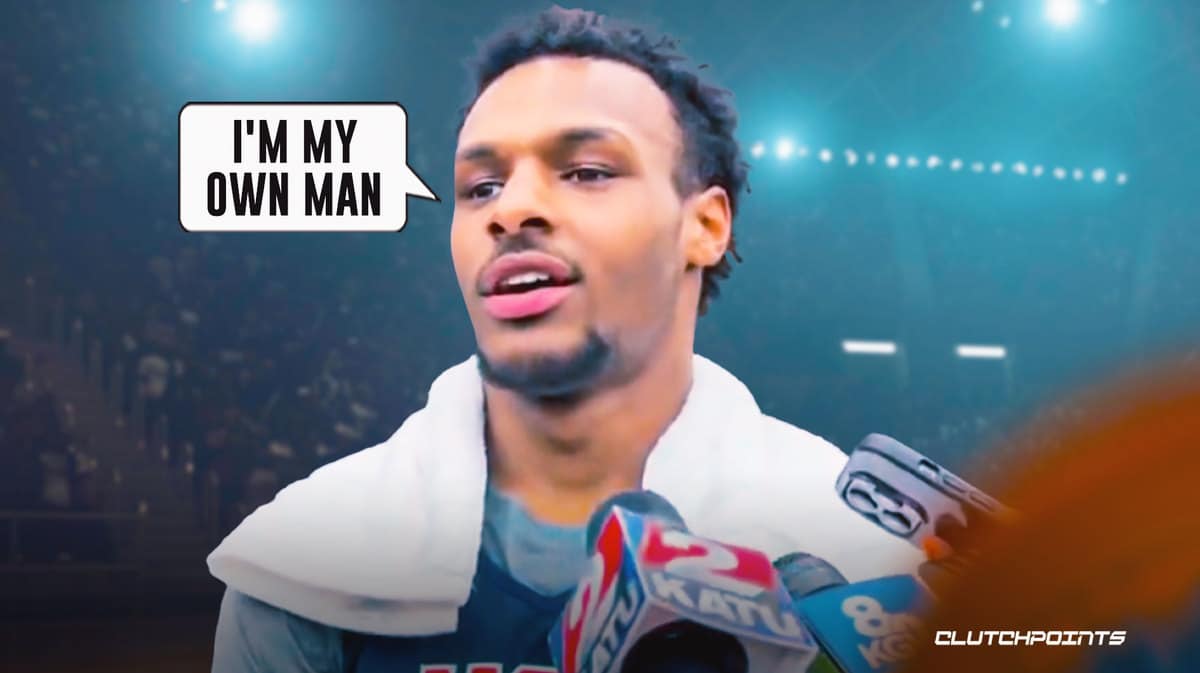 Bronny James stepping out of LeBron's shadow at Nike Summit