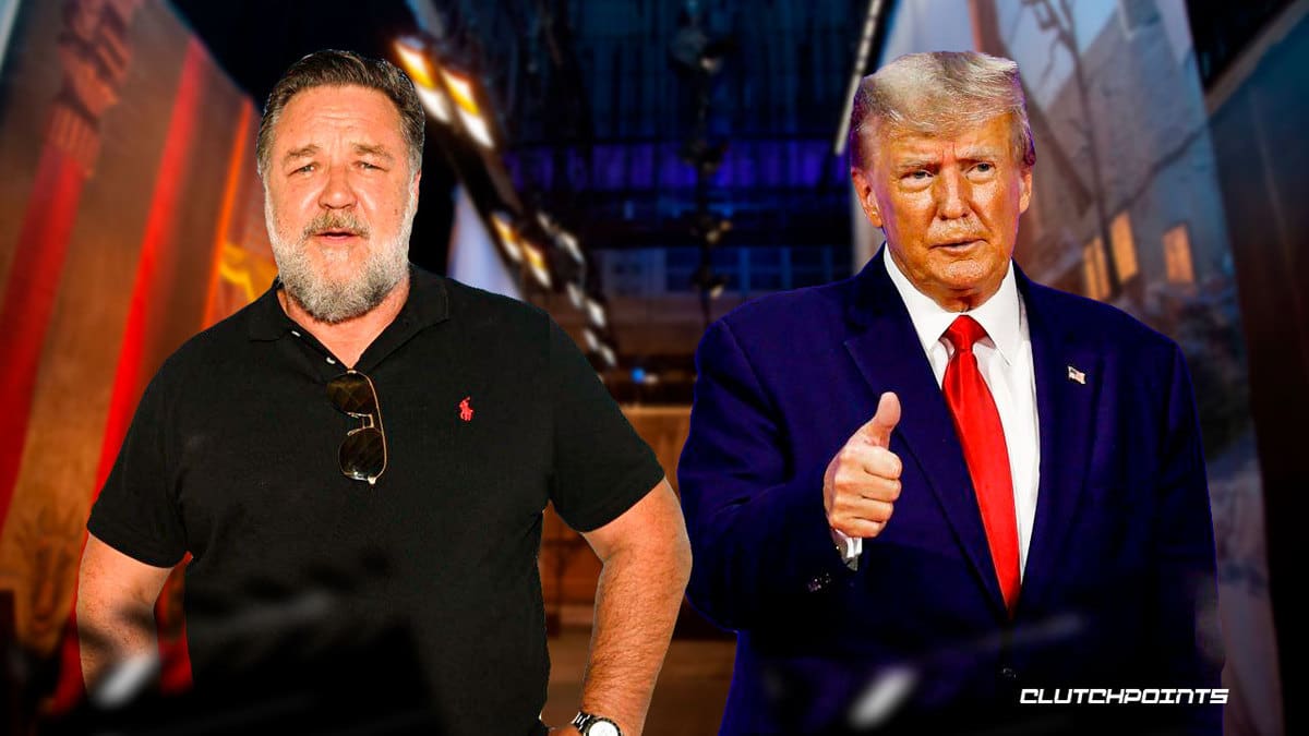Russell Crowe's hilarious response to idea of playing Donald Trump