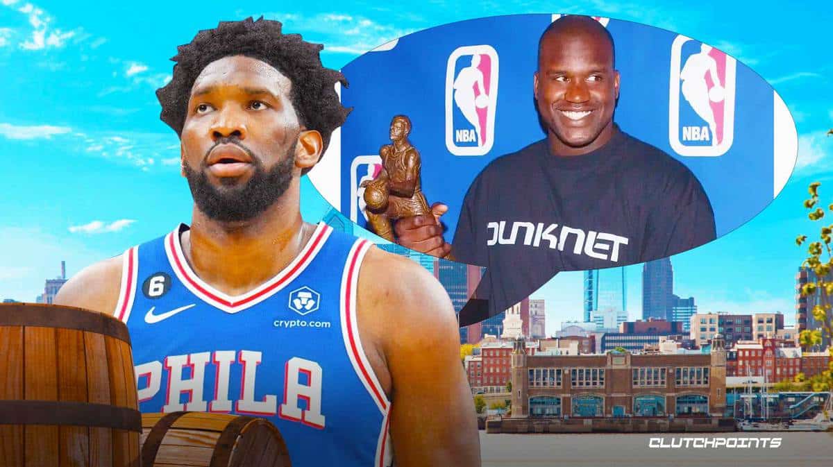 Sixers: Joel Embiid ties epic Shaq feat carrying major MVP omen