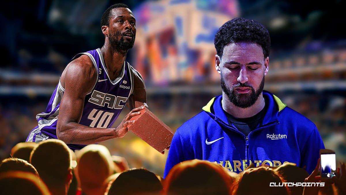 Warriors' Klay Thompson reacts to Harrison Barnes' botched game-winner