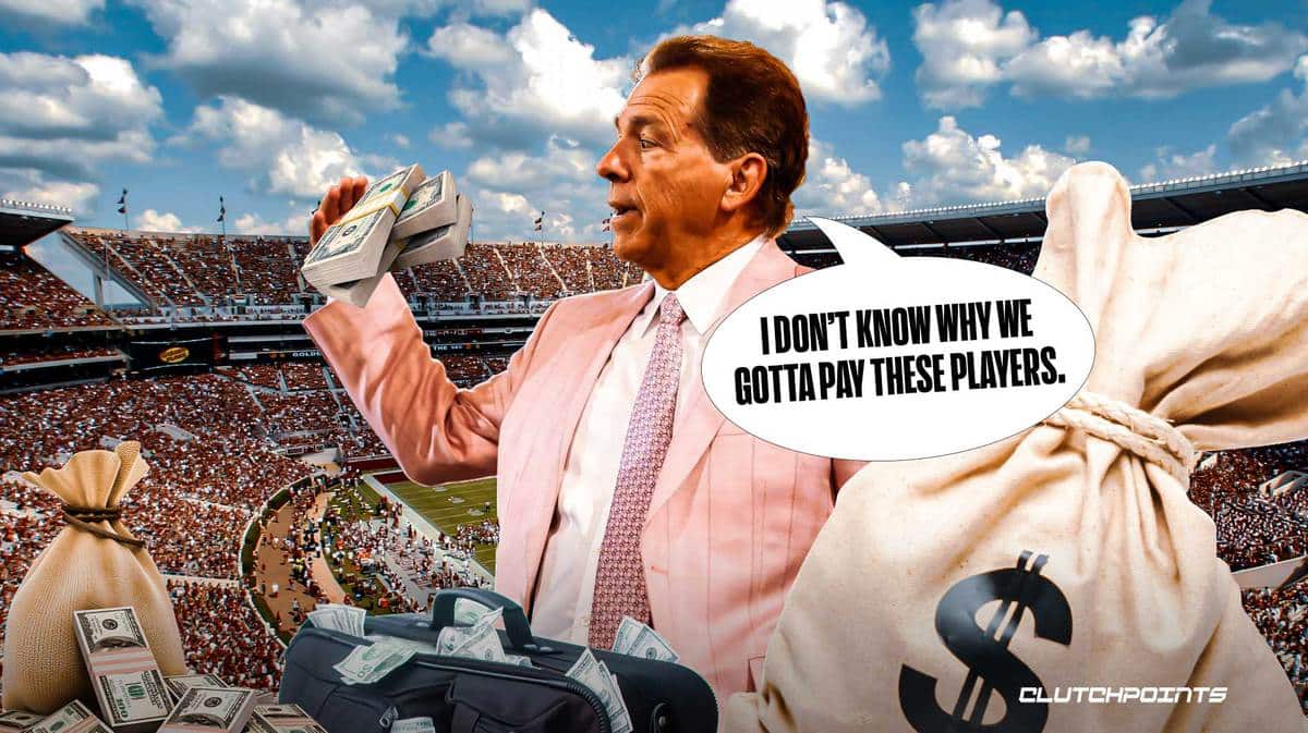 Alabama coach Nick Saban's latest comments on NIL strike irony