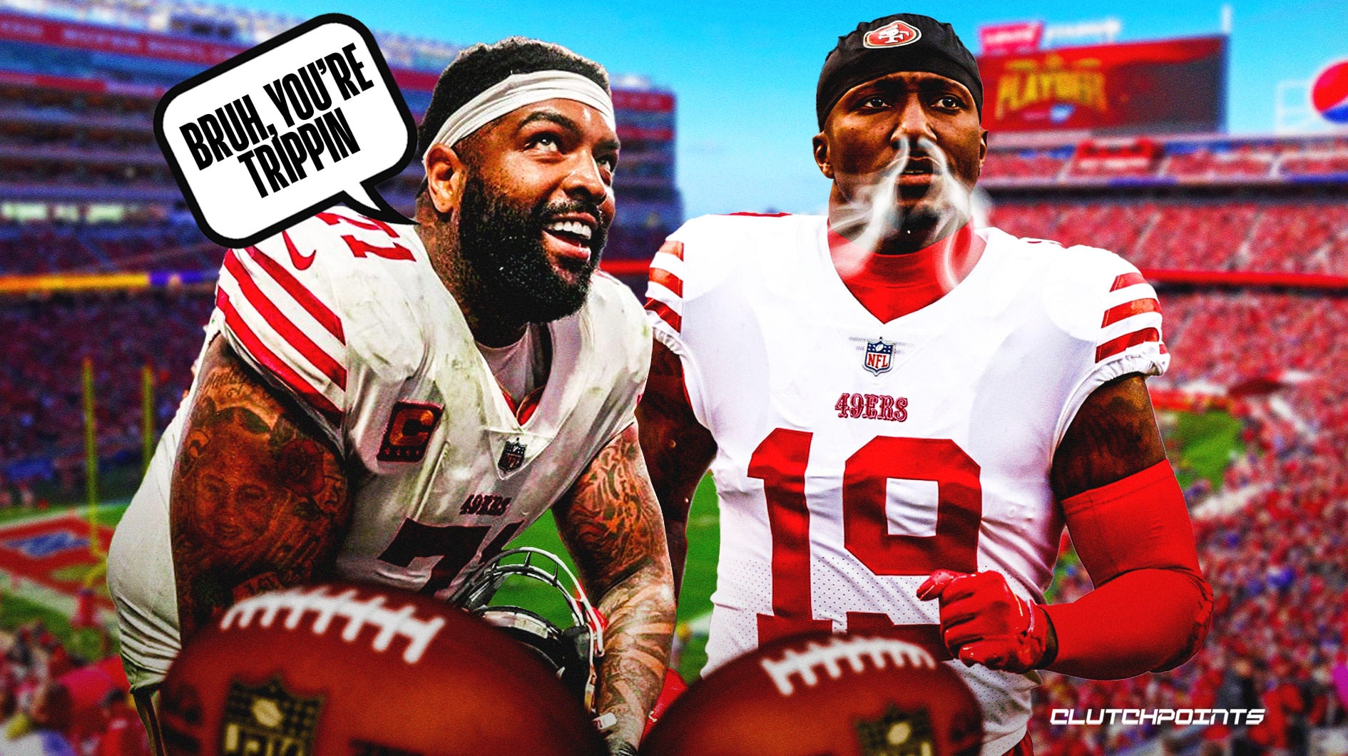 49ers: Trent Williams' reacts to Deebo Samuel calling his 2022 season ...