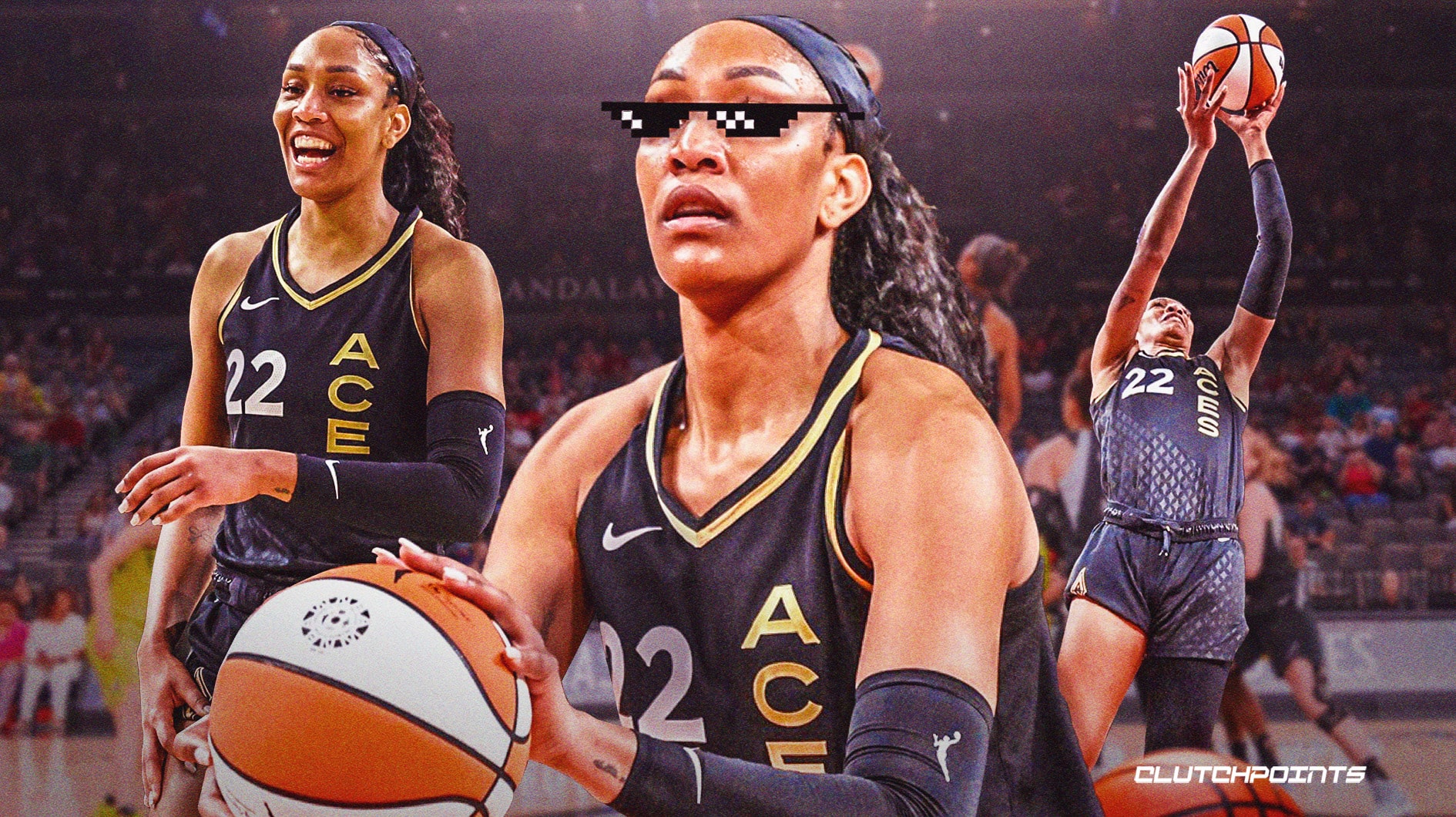 Aces: A'ja Wilson puts injury fears to rest after awkward leg bend