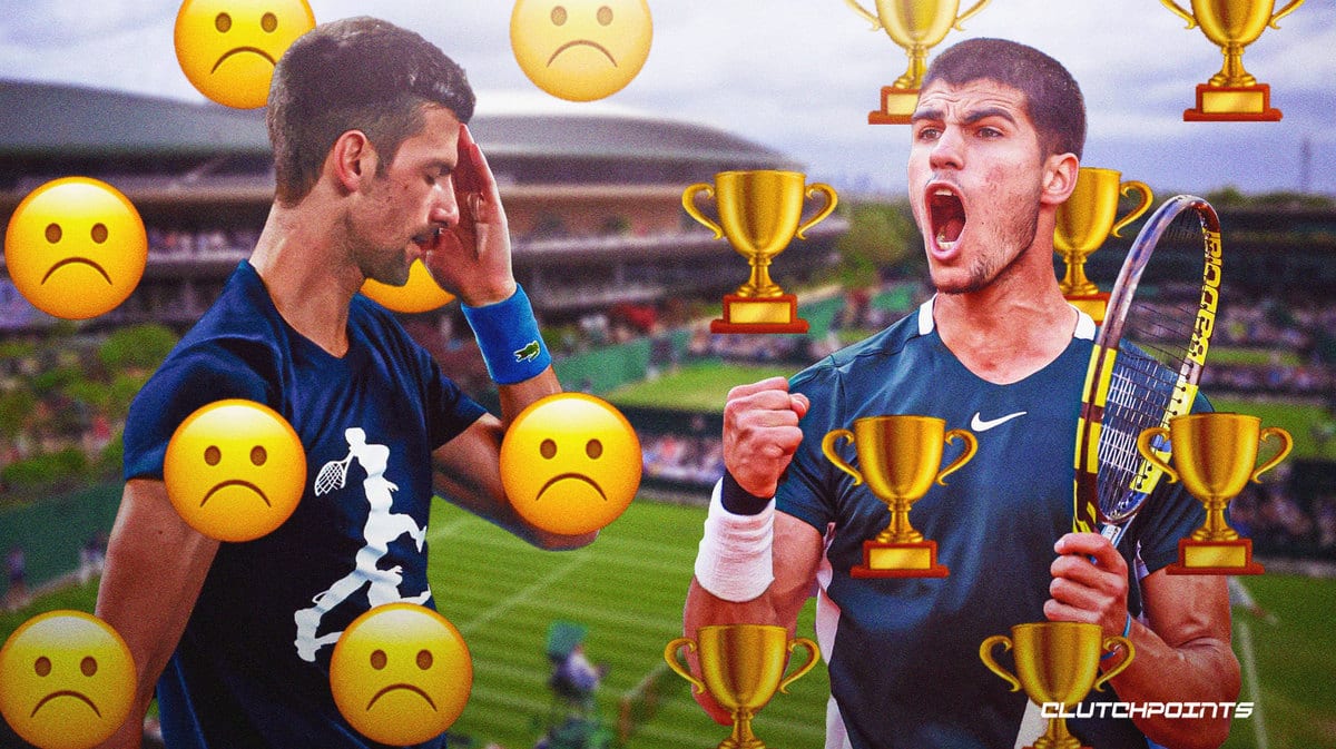 Wimbledon: The exact moment Carlos Alcaraz took down Novak Djokovic
