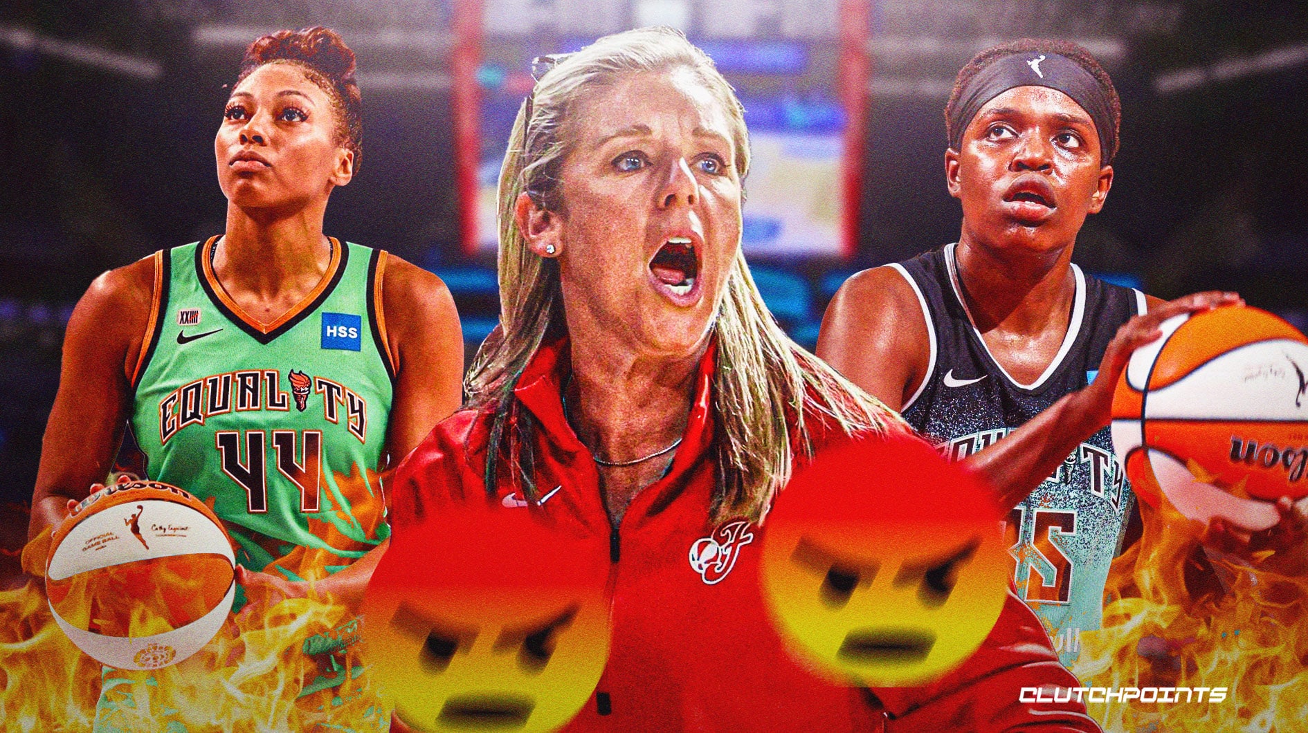 Fever coach calls out team after 44-point first quarter in WNBA loss to ...