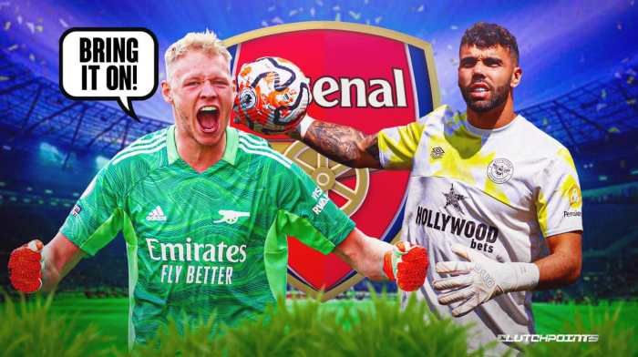 Arsenal's Aaron Ramsdale welcomes challenge from David Raya