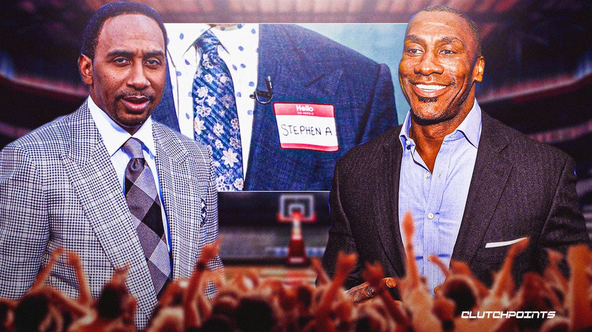 First Take: Stephen A. Smith wears name tag after Shannon Sharpe calls ... First Take: Stephen A. Smith wears name tag after Shannon Sharpe calls ...