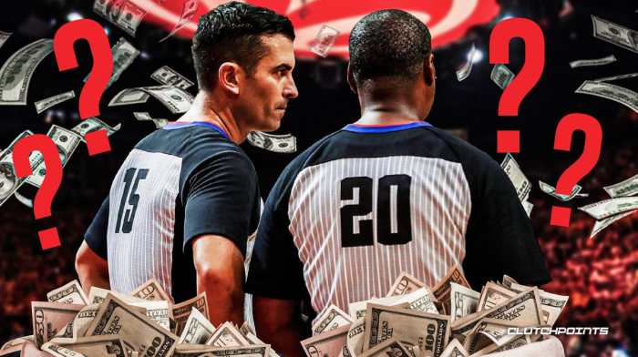 How much does a referee in the NBA earn?
