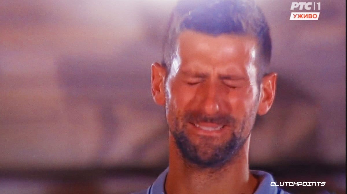 Novak Djokovic in tears celebrating US Open win with Serbian basketball ...