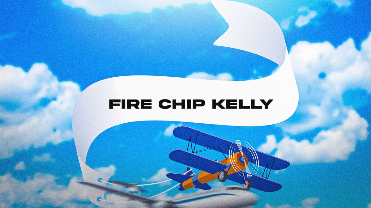 UCLA football: 'Fire Chip Kelly' banner flies over LA after retaining ...
