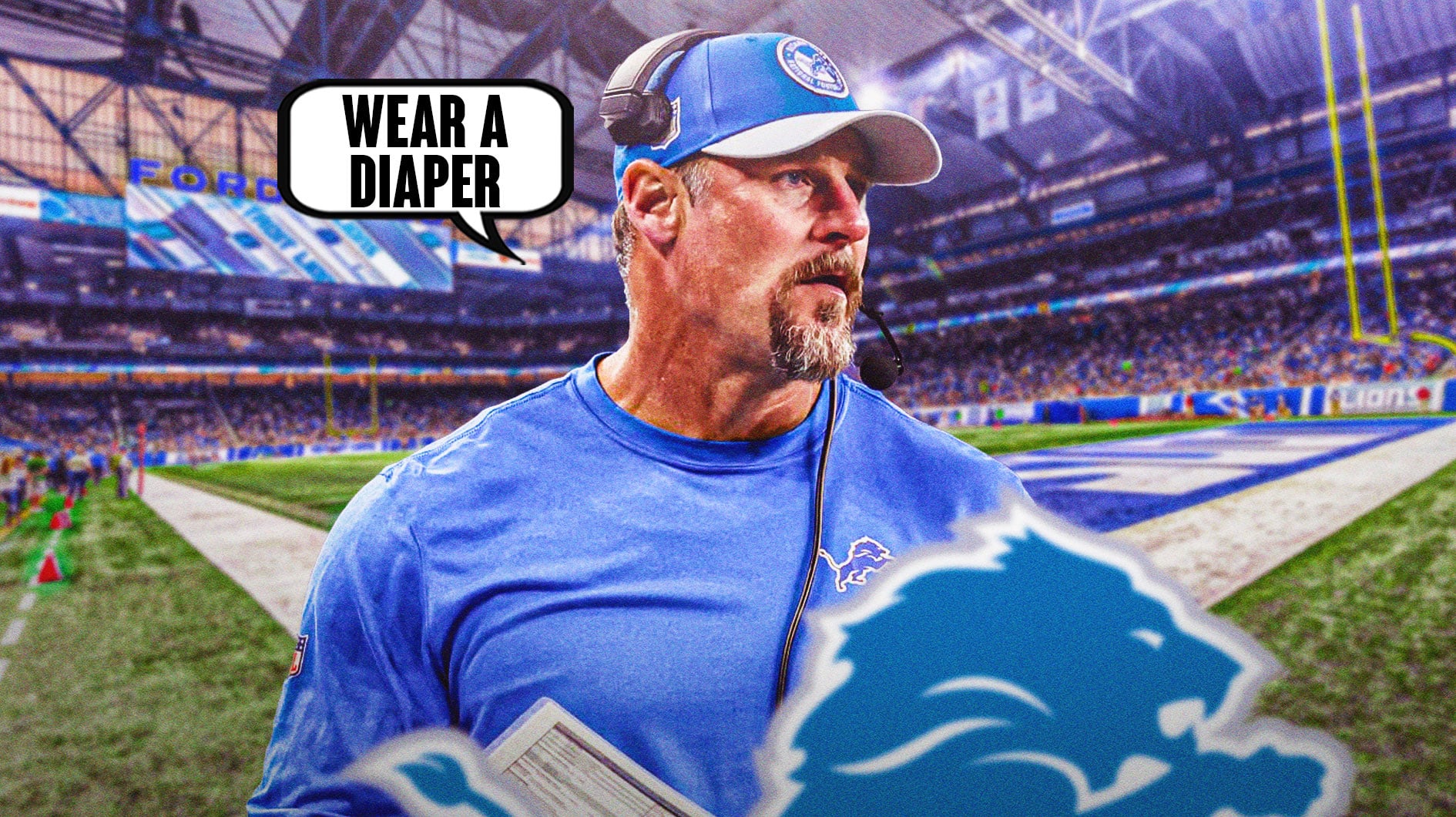 Dan Campbell hilarious 'diaper' take on Lions' fourth-down calls