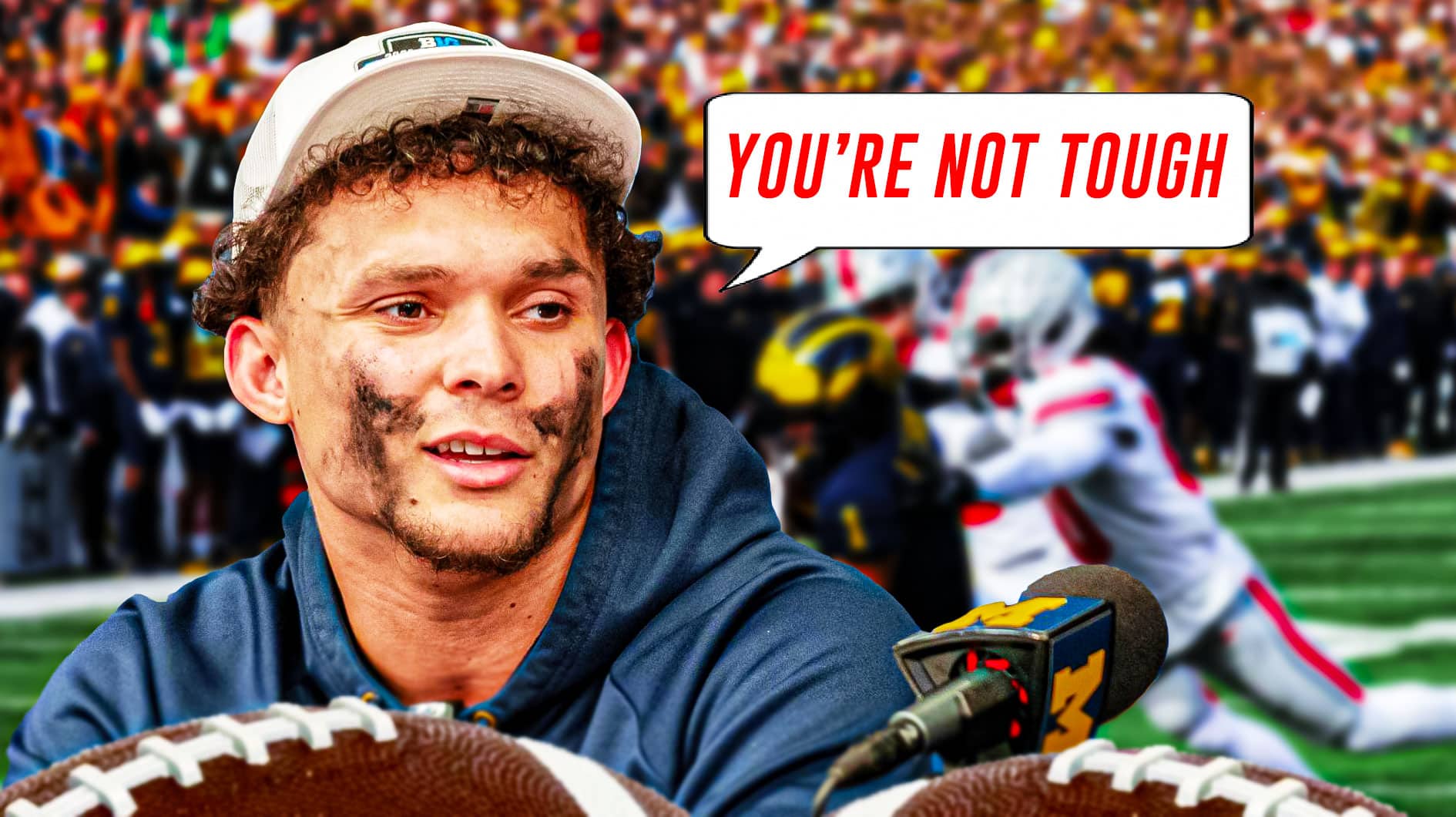 Michigan's Roman Wilson calls out Ohio State's toughness after the game