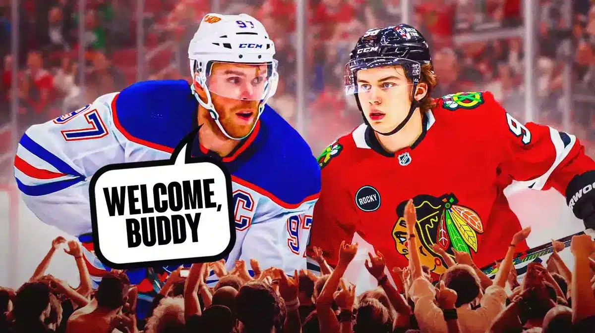 Oilers star Connor McDavid gives Blackhawks' Connor Bedard 'Welcome to ...