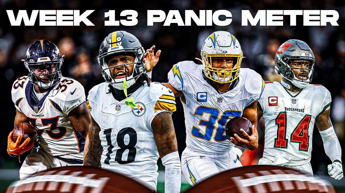 Fantasy Football Week 13 panic meter: Javonte Williams, Chris Godwin