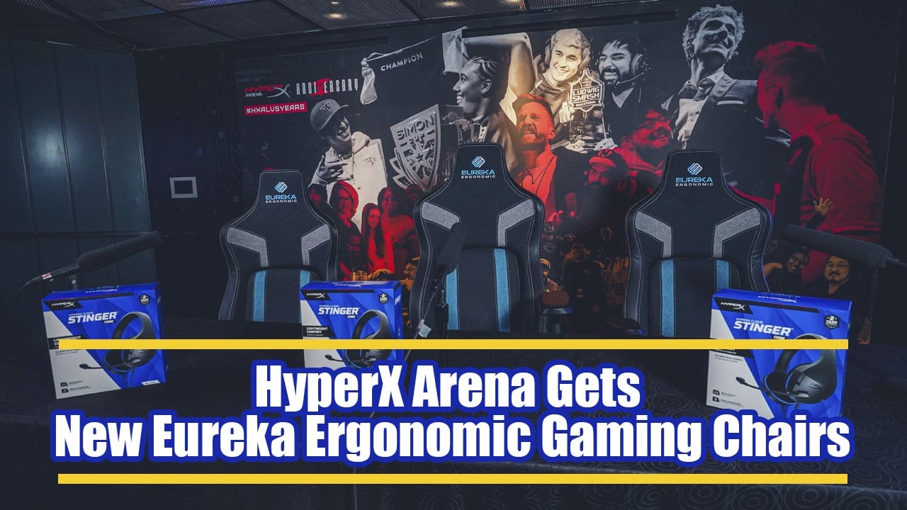 HyperX Arena Gets New Eureka Ergonomic Gaming Chairs