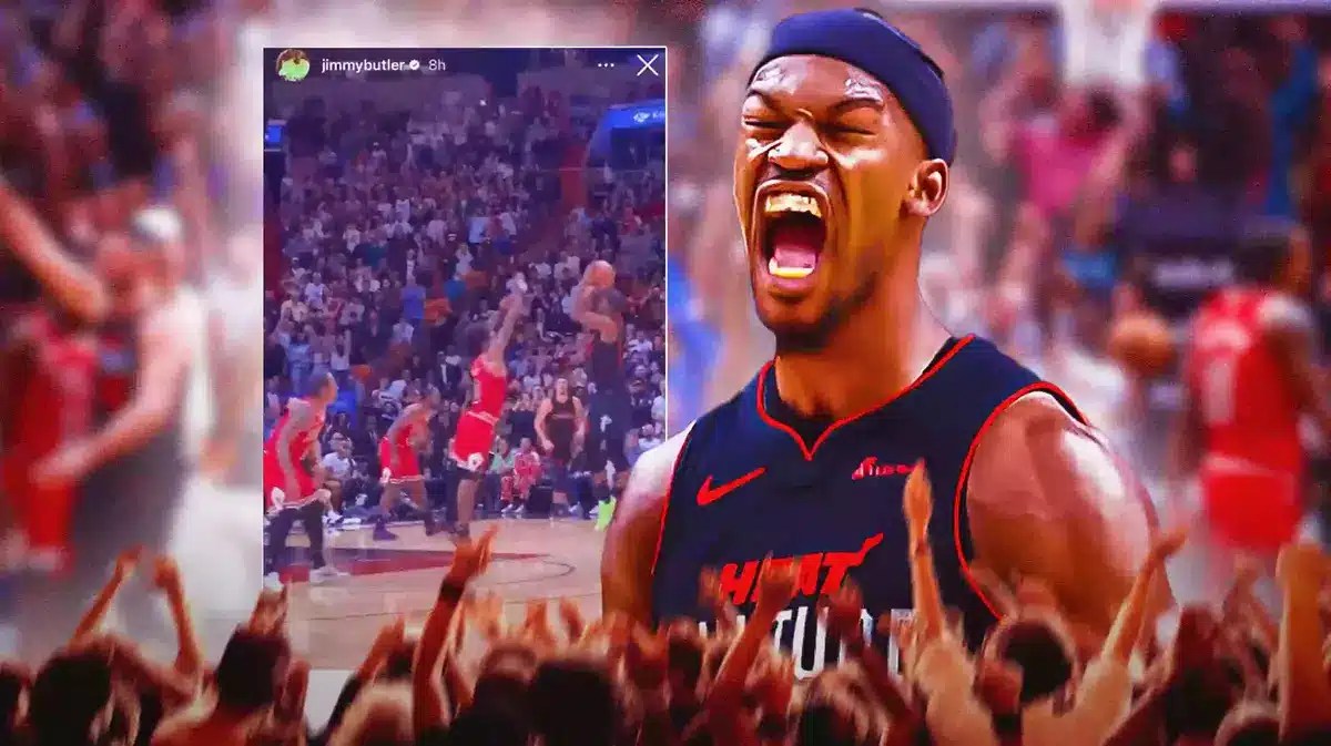 Jimmy Butler posts epic courtside view of game-winner vs. Bulls
