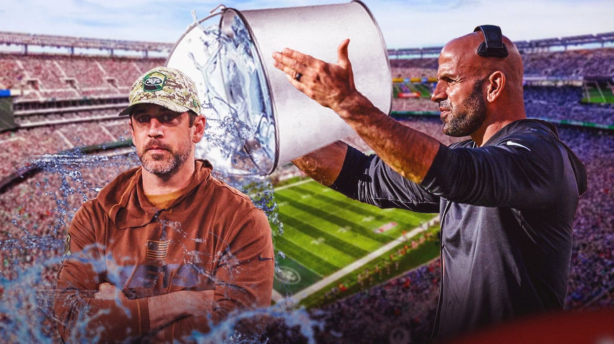 Jets' Robert Saleh dumps cold water on possible Aaron Rodgers return ...