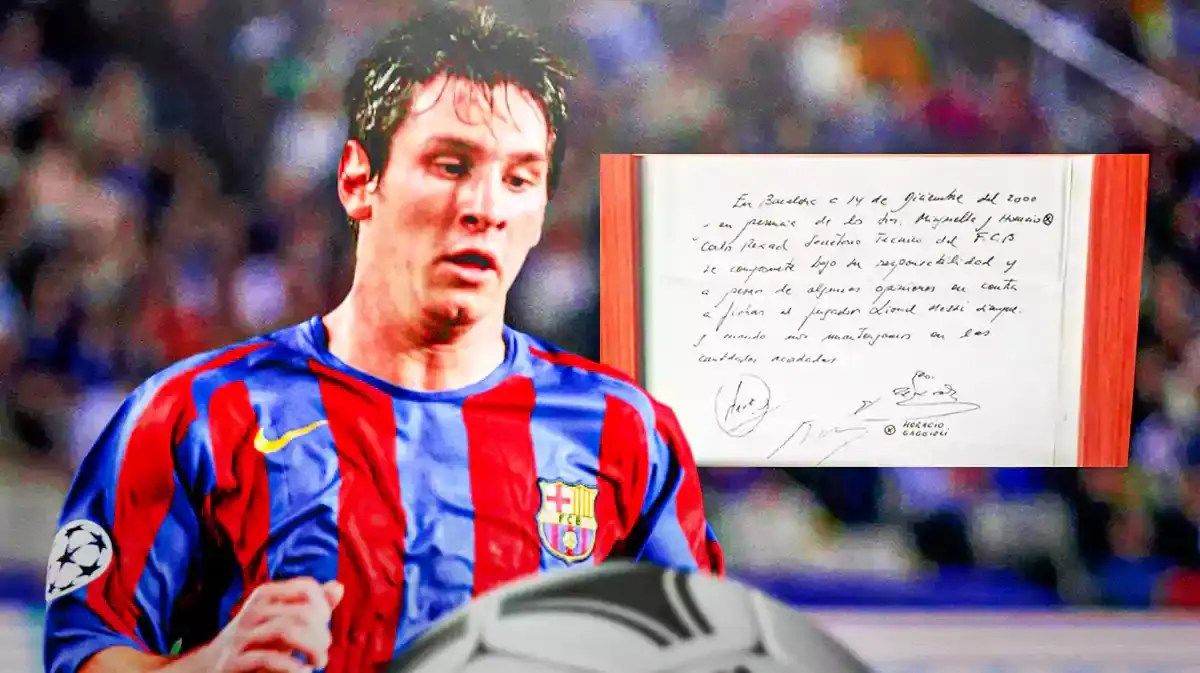 Lionel Messi's first contract to be Barcelona auctioned