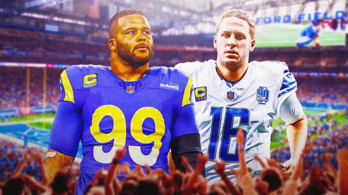 Aaron Donald's message to former Rams teammate Jared Goff ahead of ...