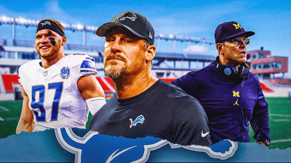 Lions' Dan Campbell showing his strength, Chargers' Jim Harbaugh ...