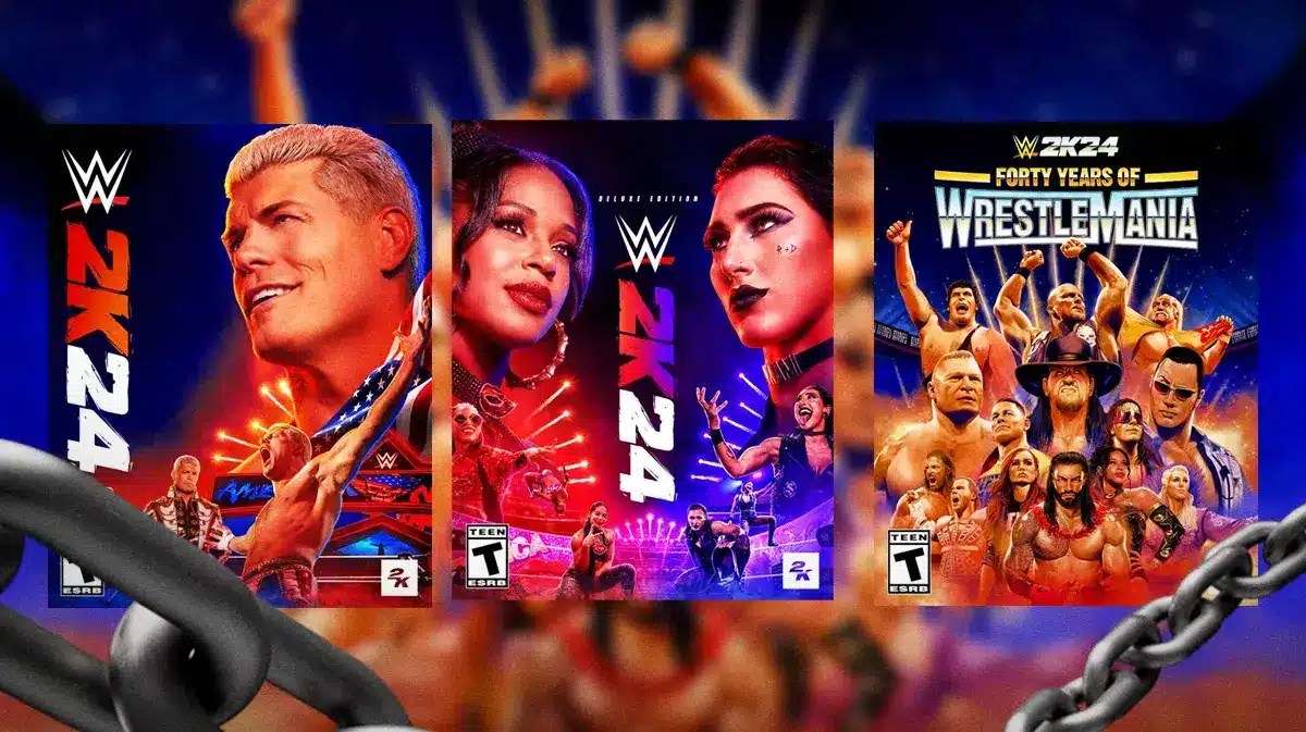WWE 2K24 Announced; Cody Rhodes, Bianca Belair, and Rhea Ripley in Cover