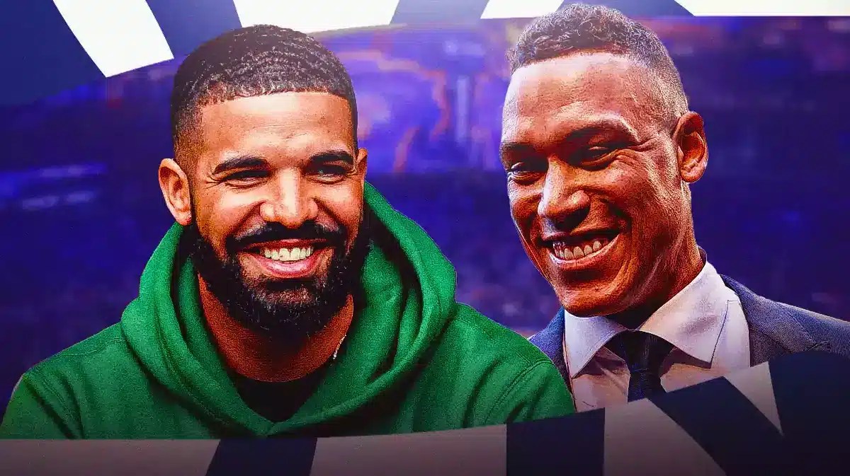 Yankees' Aaron Judge spends time with Drake at Knicks game