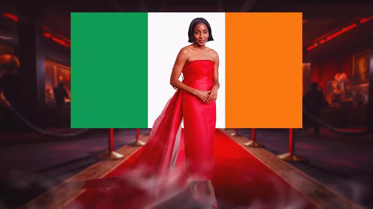 Ayo Edebiri runs with Bottoms red carpet joke, 'home nation' Ireland ...