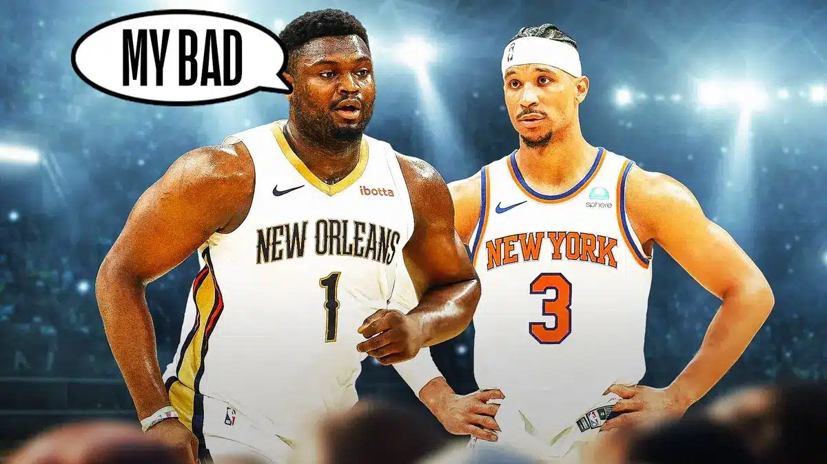 Knicks' Josh Hart suffers nose bleed after Zion Williamson accidentally whacks him