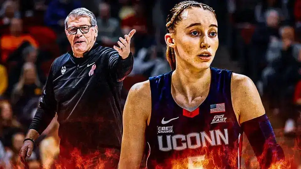 UConn women's basketball: Paige Bueckers connects on insane no-look ...