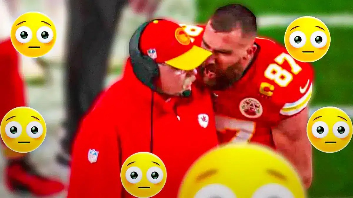 Travis Kelce gets 100% real on heated Super Bowl 58 confrontation with Andy Reid