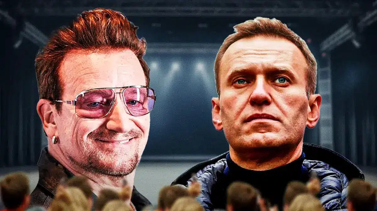 U2 and Bono inspires audience to chant Alexei Navalny's name