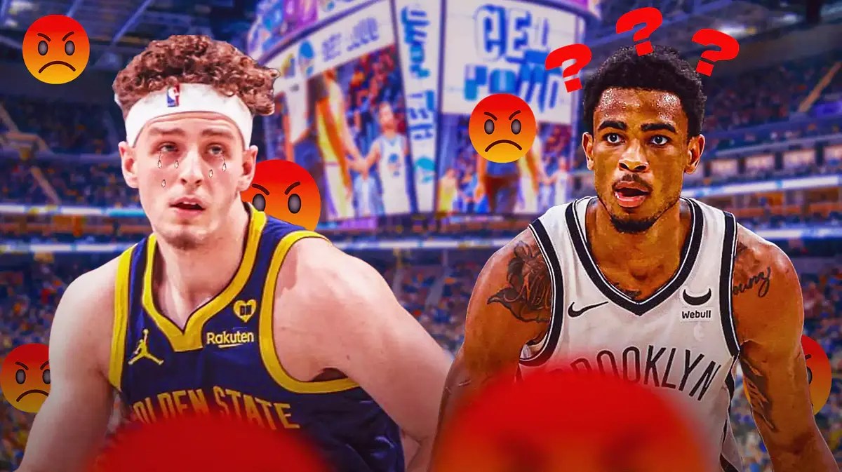 Warriors: Nic Claxton's dirty hit on Brandin Podziemski has fans up in arms