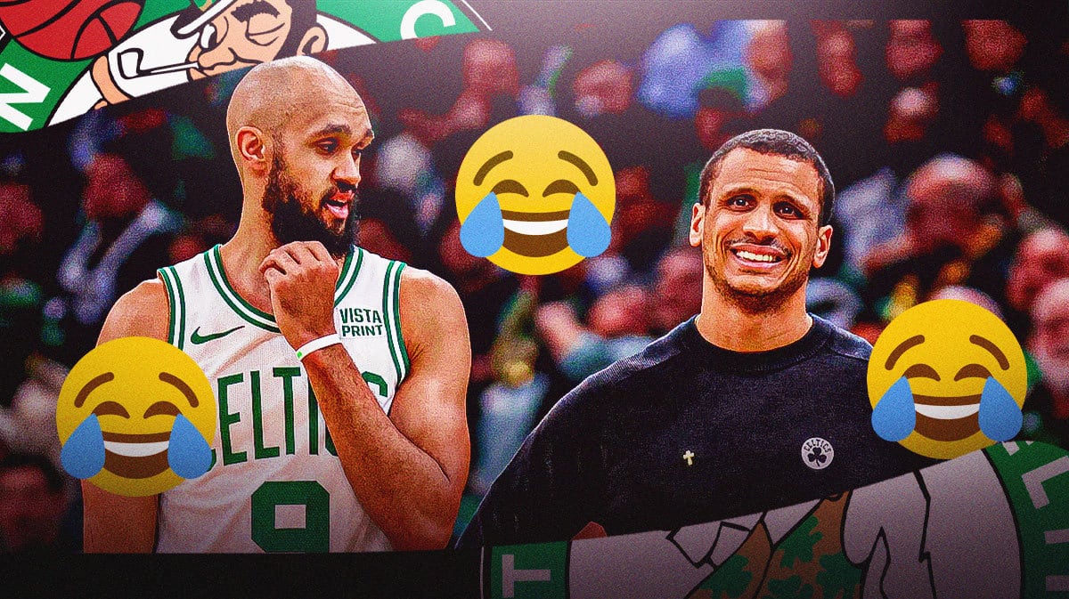 Celtics guard Derrick White's hilarious reaction to Joe Mazzulla block ...