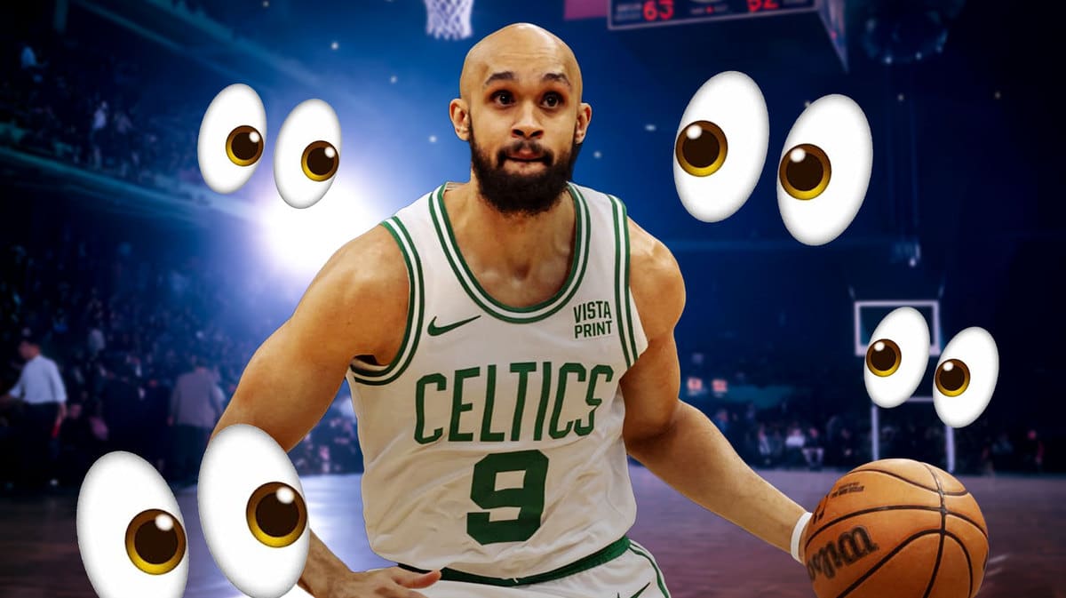 Celtics guard Derrick White's two-word reaction to epic block vs Suns