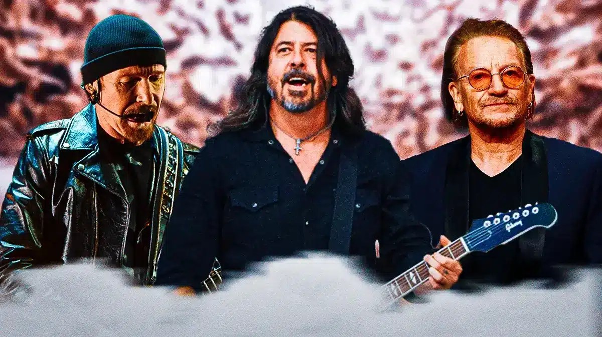 Dave Grohl rocks out to U2 at Sphere