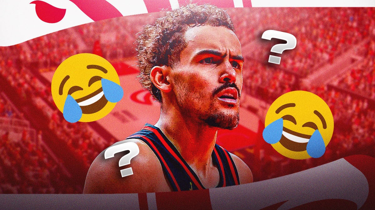 Trae Young's hilarious reaction to bizarre technical foul in Hawks' win ...
