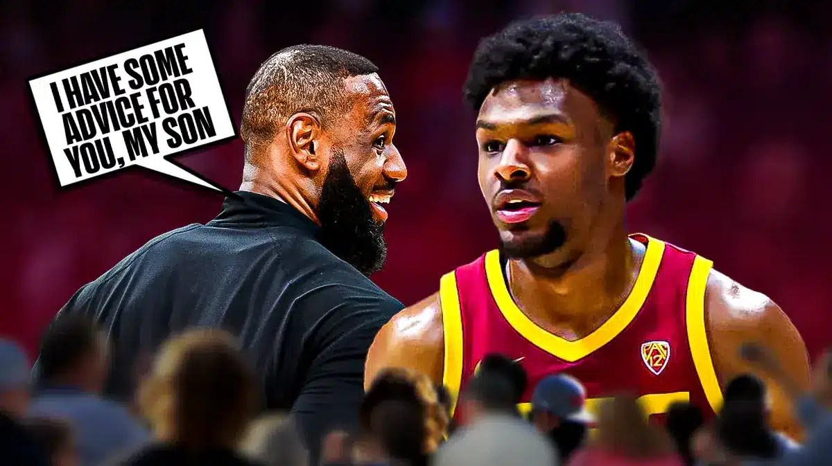 LeBron James' sage advice for Bronny James amid mock draft drama
