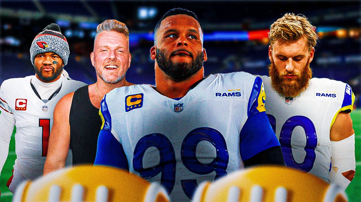 Rams: Aaron Donald retirement sparks reactions from Pat McAfee, Kyler ...