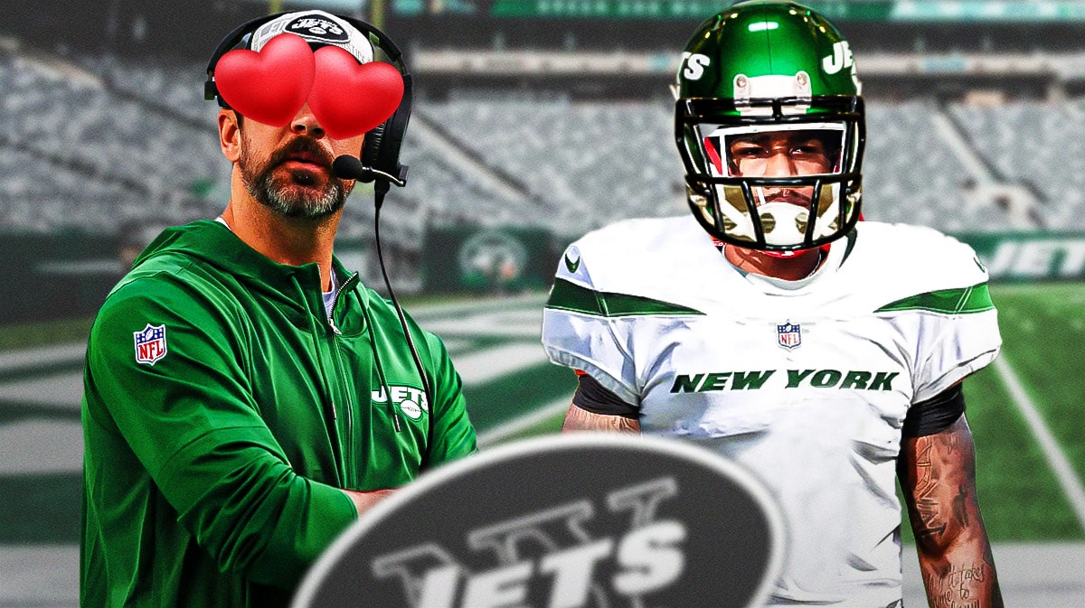 Jets' Aaron Rodgers' immediate reaction to adding new weapon via NFL Draft