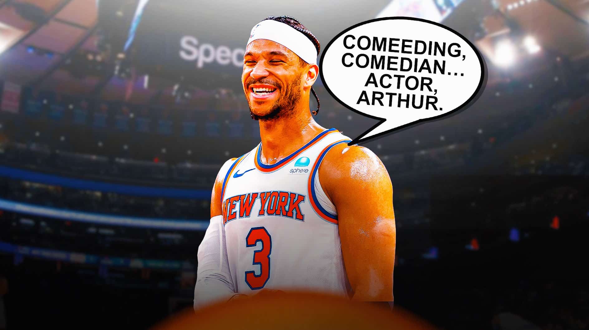 Knicks' Josh Hart hilariously buckles under pressure before NBA ...