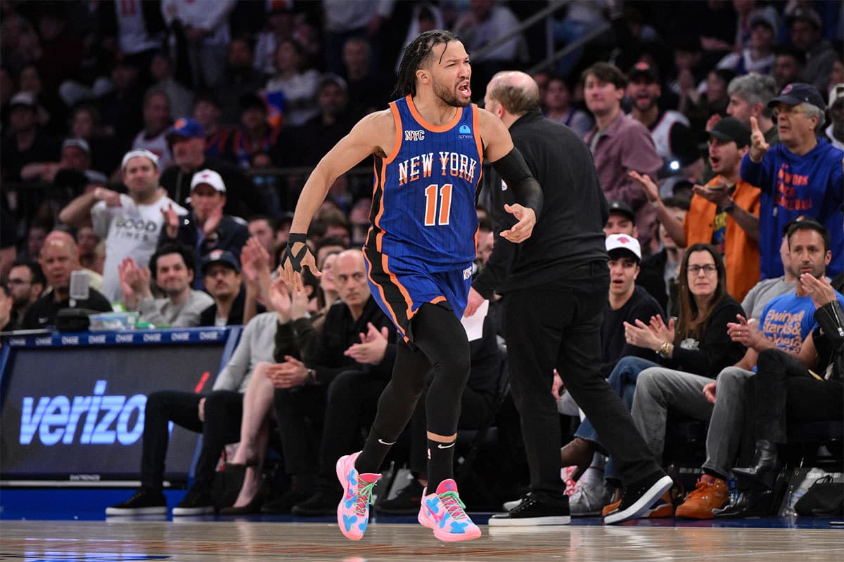 Knicks fans up in arms over Jalen Brunson no-call before Shai Gilgeous ...