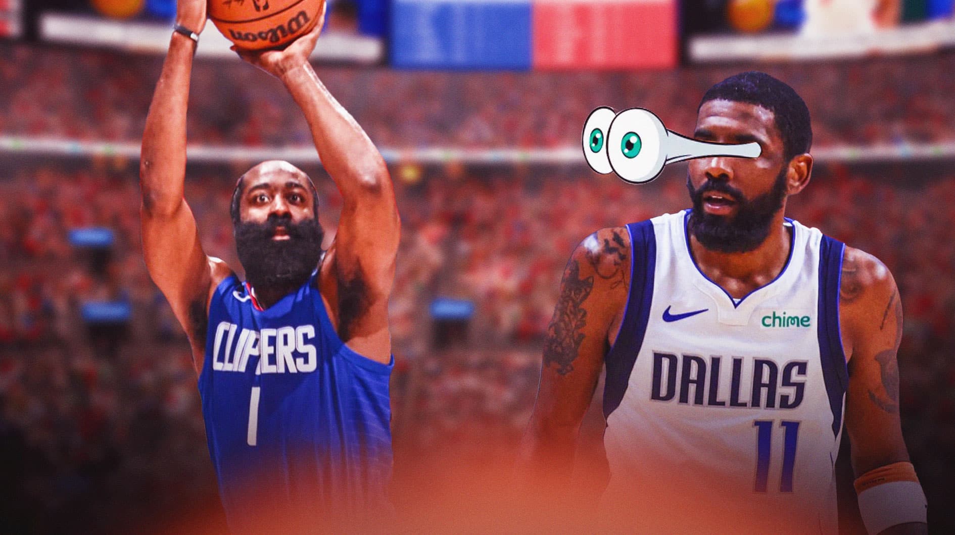 Mavericks' Kyrie Irving gets 100% real on James Harden after 'failed ...